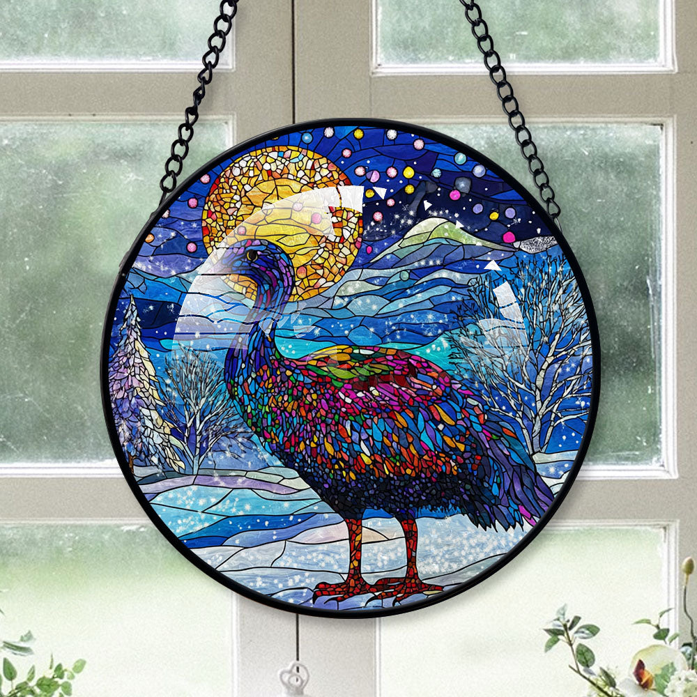 Emu Ornament Christmas 2025, Emu Stained Glass Window Panel ...