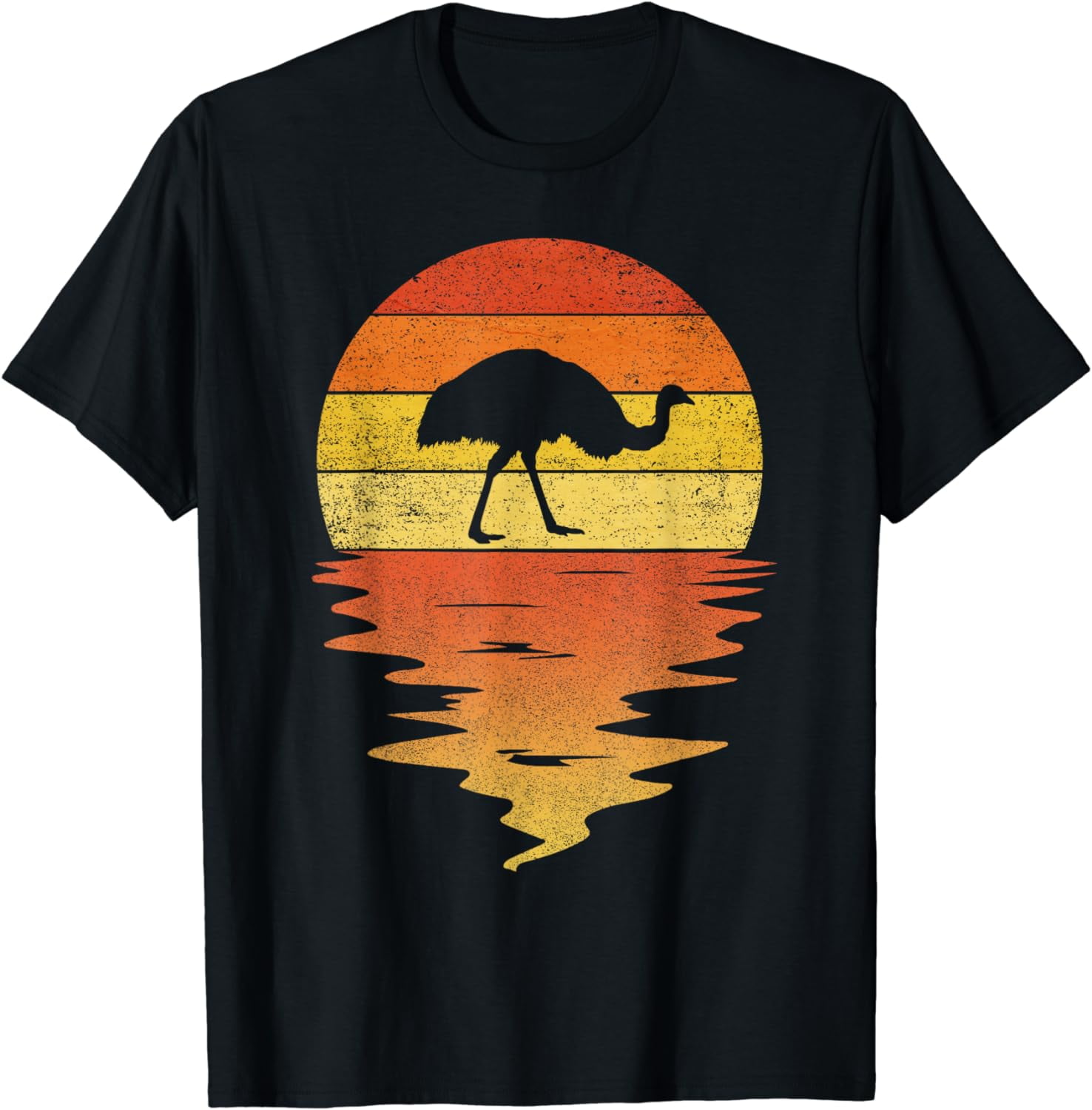 Emu shirt retro sunset 70s vintage Emu Cotton T-Shirt - Walmart.com