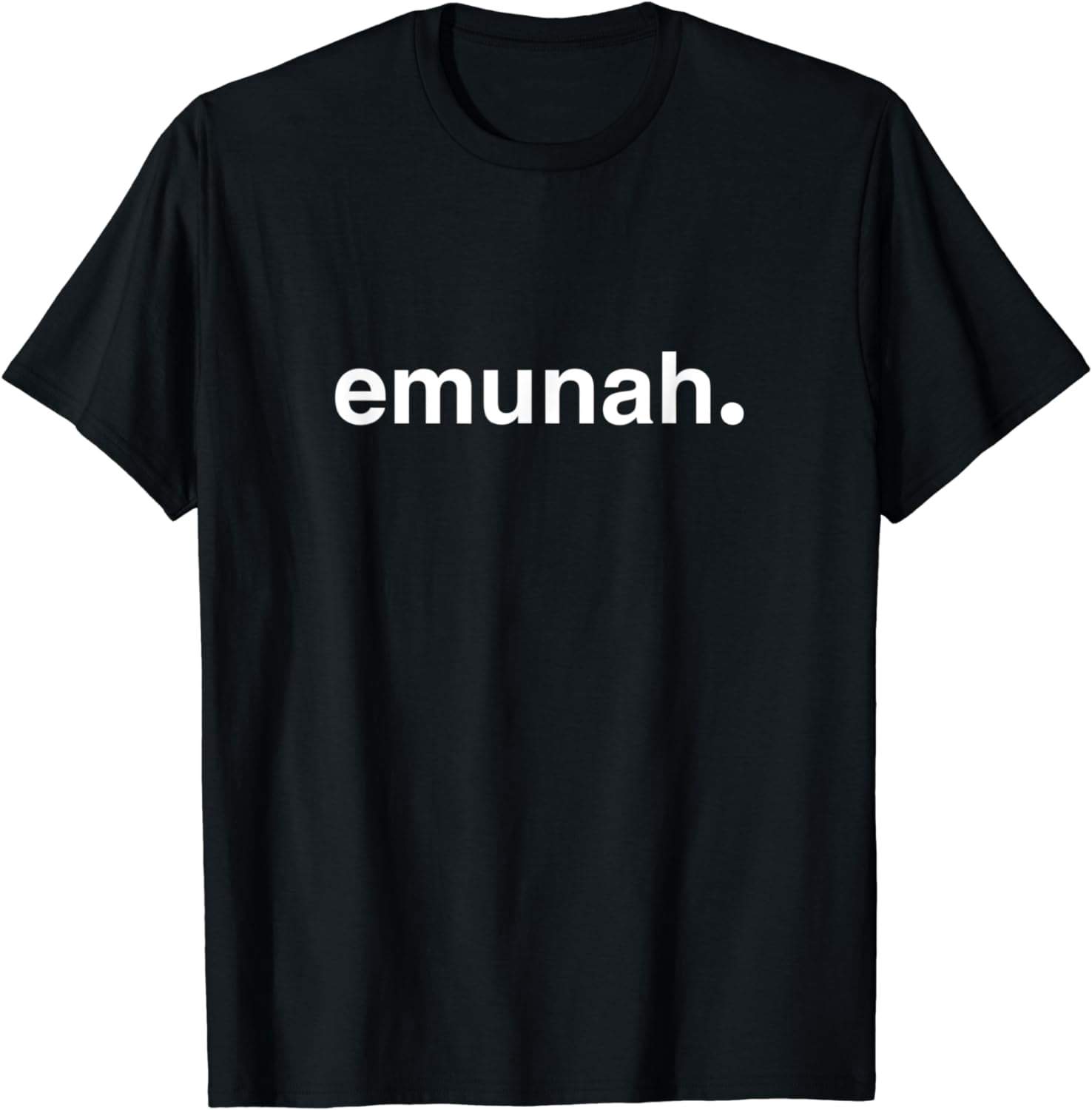 Emunah Faith Hebrew Believe Jewish Name Prayer Bible Torah Cotton T ...