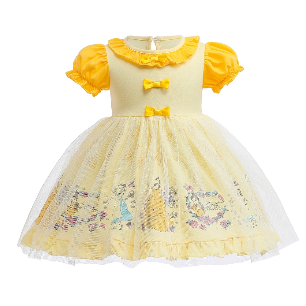 Emy Dola Baby Girl Cartoon Lace Dress Toddler Puff Sleeve Princess Tutu ...