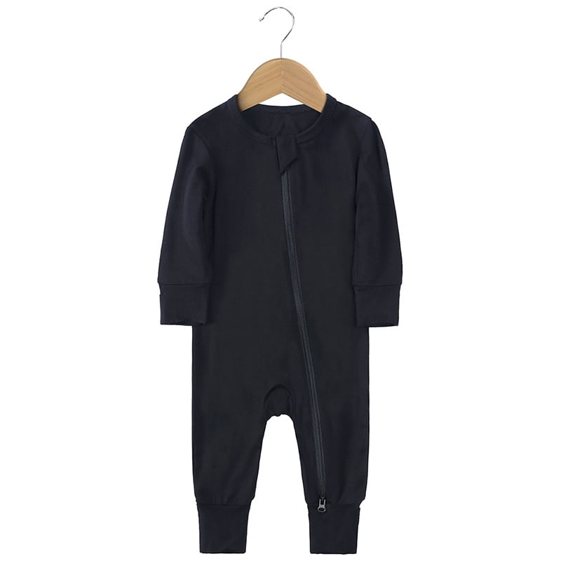 Emy Dola Unisex Baby Bamboo Viscose Pajamas Rompers with Mitten Cuffs ...