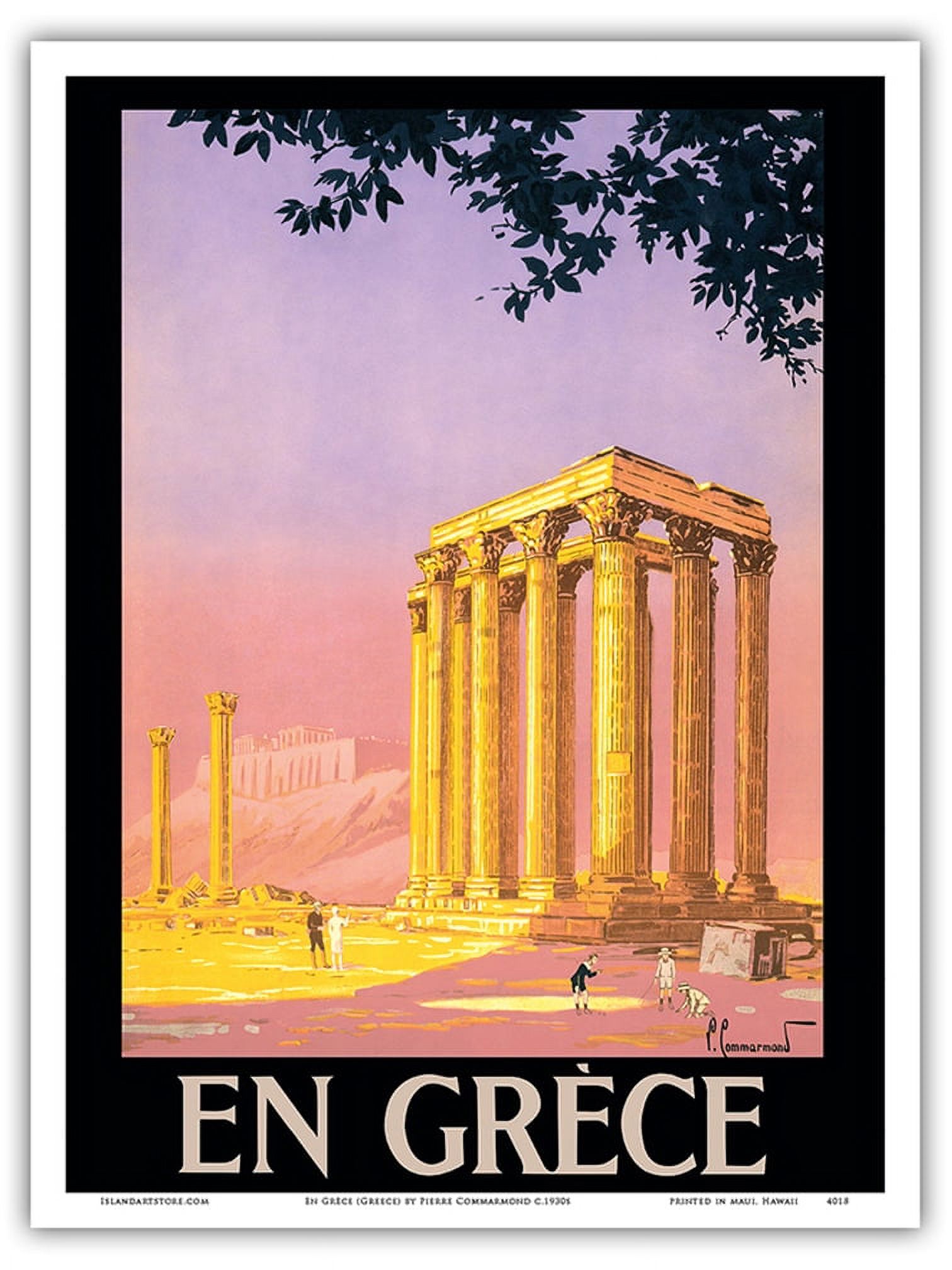 En Grèce (in Greece) - Ancient Temple of Zeus - Athens Greece - Vintage ...