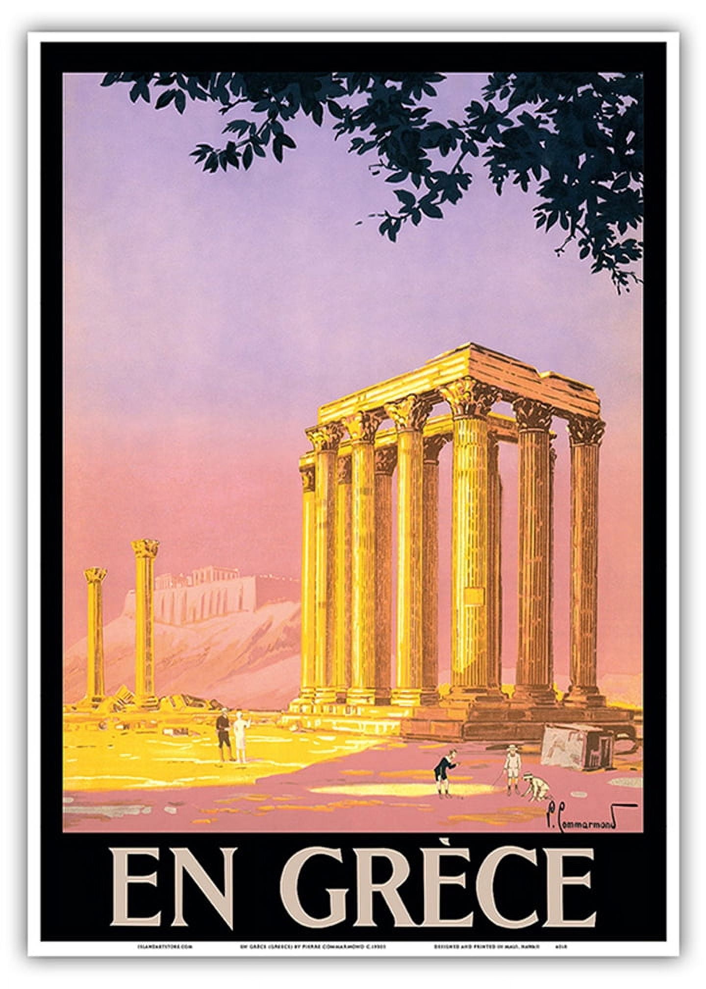En Grèce (in Greece) - Ancient Temple of Zeus - Athens Greece - Vintage ...
