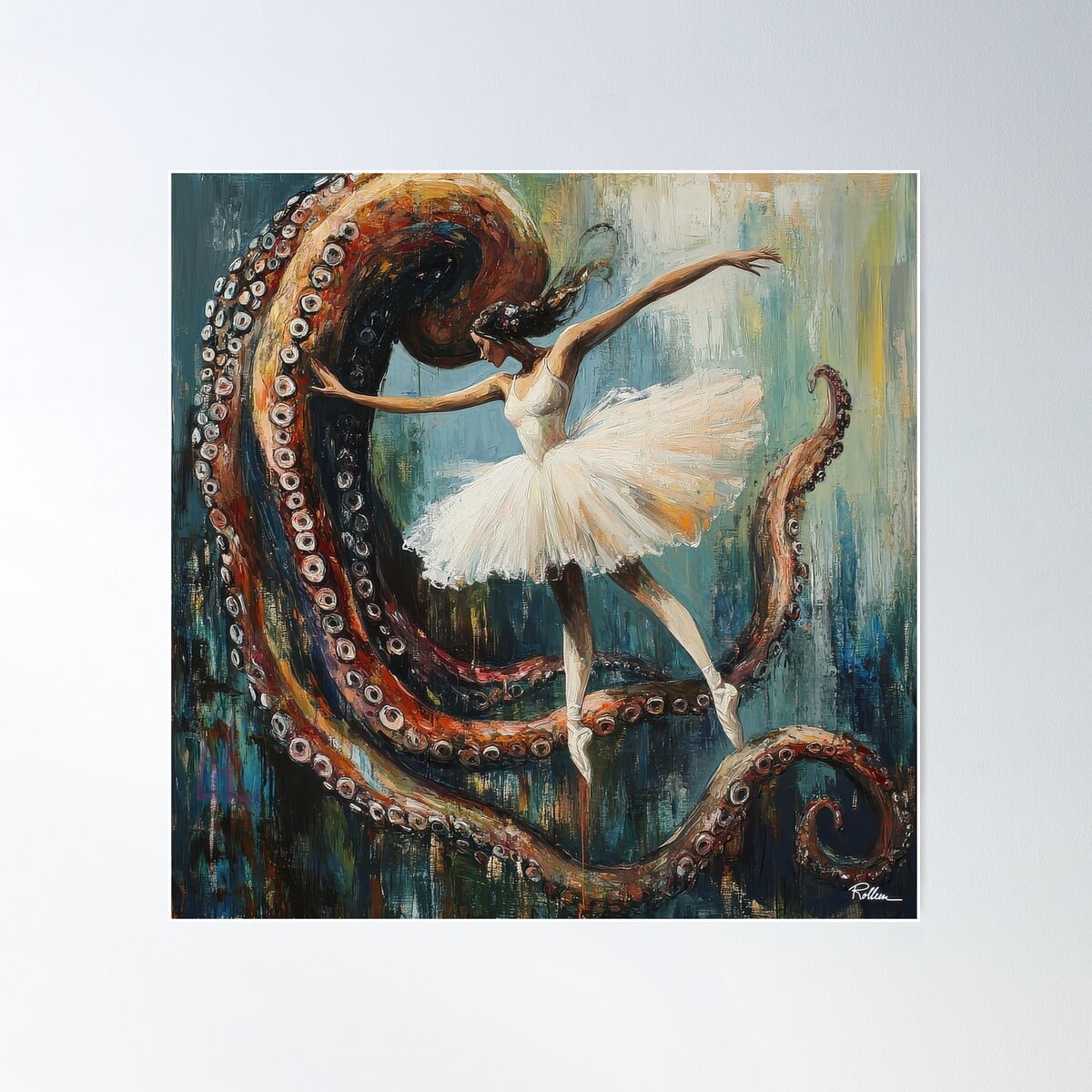 En Pointe With The Abyss Poster Wall Art, Modern Wall Decor For Living ...