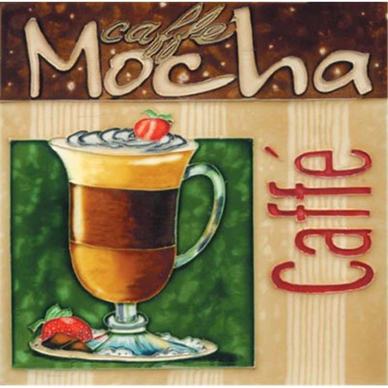 En Vogue B-249 Mocha Caffe - Decorative Ceramic Art Tile - 8 in. x 8 in ...