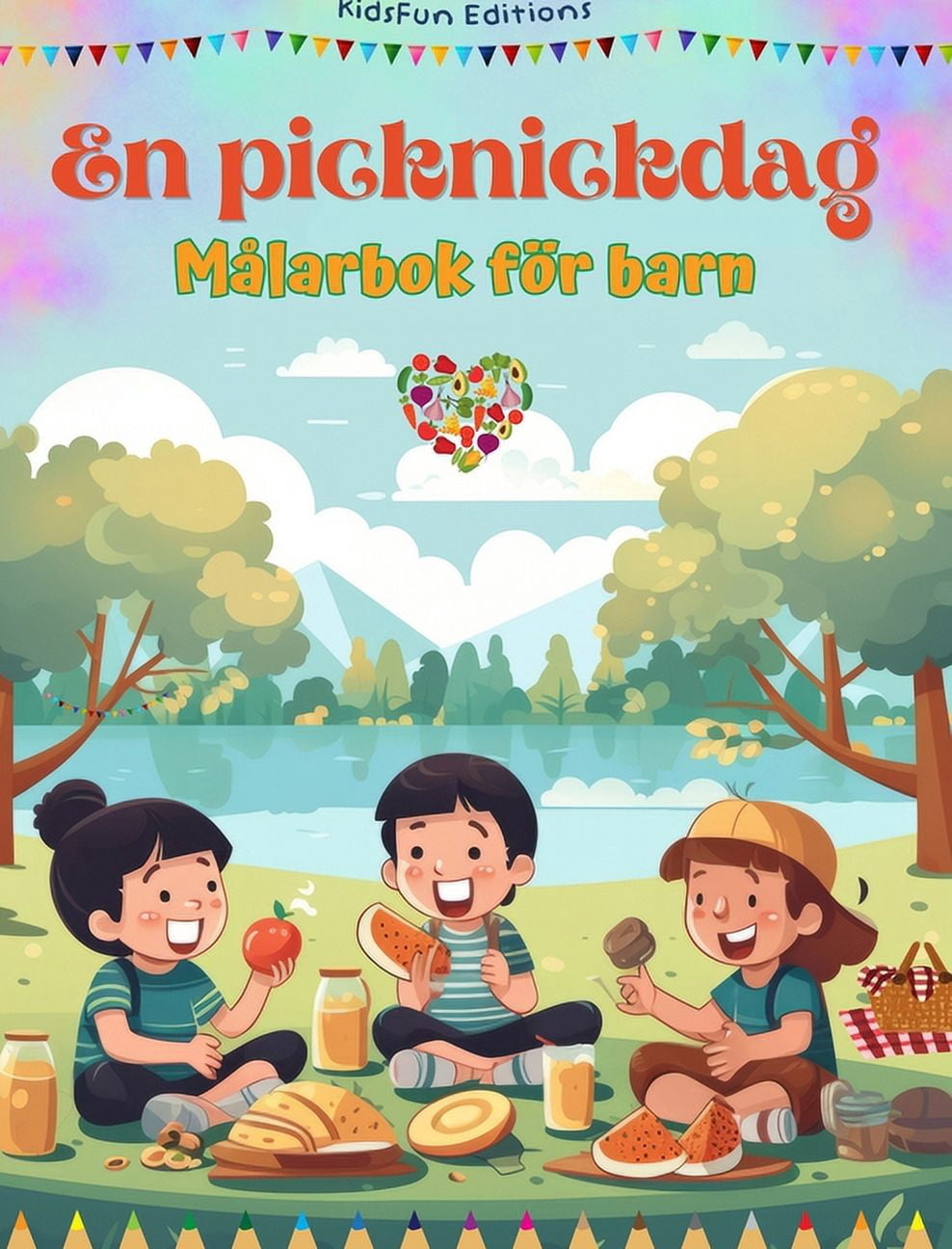 En picknickdag - Målarbok för barn - Kreativa och lekfulla design som ...