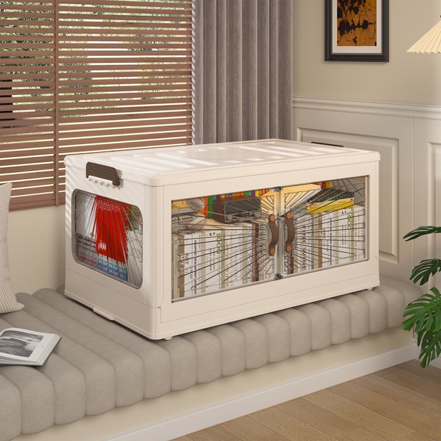 EnHomee 1PC Storage Bins with Lids & Wheels Collapsible Storage Bins ...