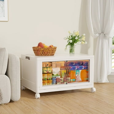 V12C 160Qt Extra Large Stackable Storage Bins with Lids, 40 Gal Clear ...