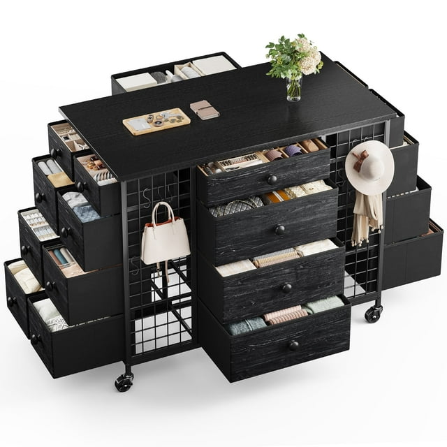EnHomee 24 Drawers Dressers for Bedroom Closet Dresser Fabric Drawers ...