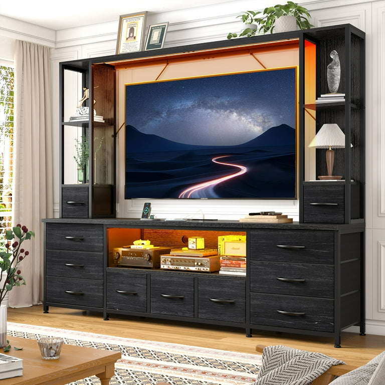 Tv console wall unit store