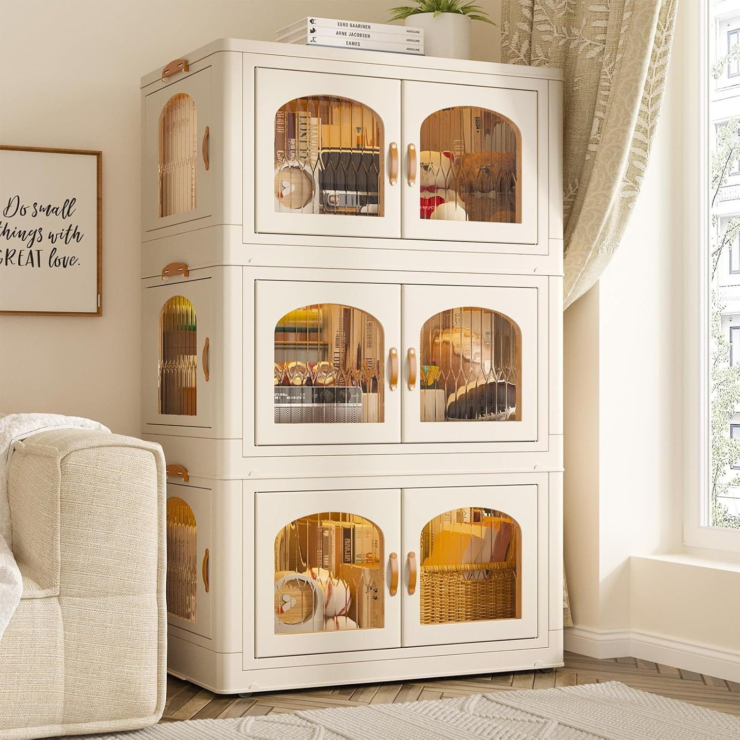 EnHomee 75GAL Storage Bins with Lids Large Stackable Storage Bins with ...