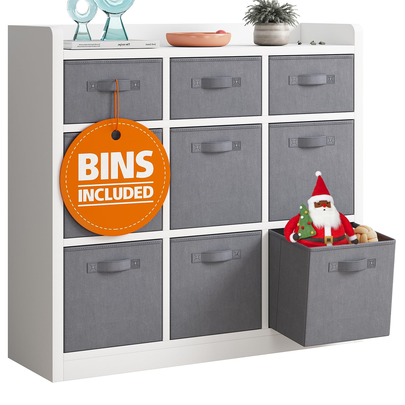 Way Basics Eco Stackable Storage Cube and Cubby Organizer, White ...