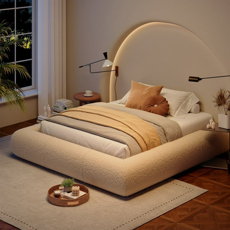round frame bed