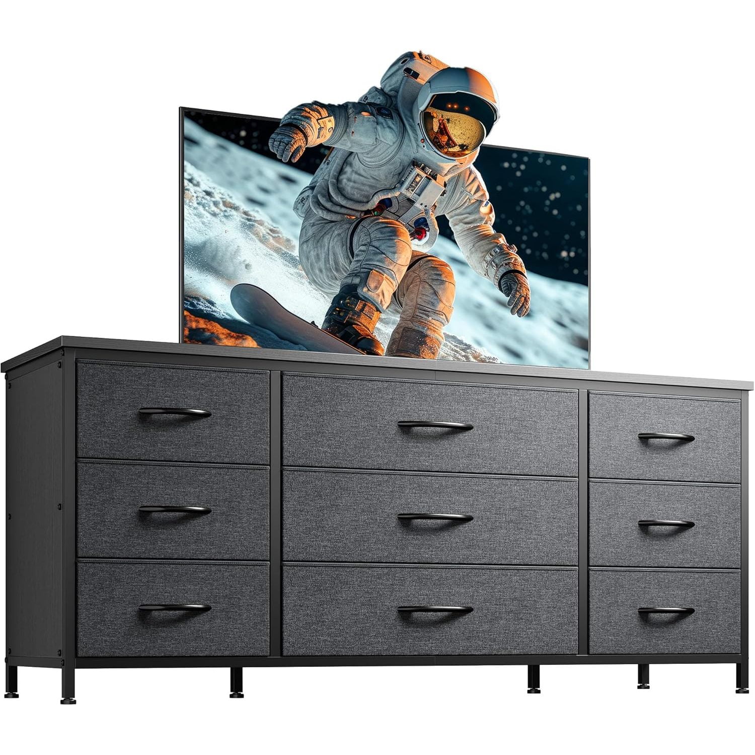 EnHomee Dresser TV Stand with Drawers, Media Console Table for 60 ...