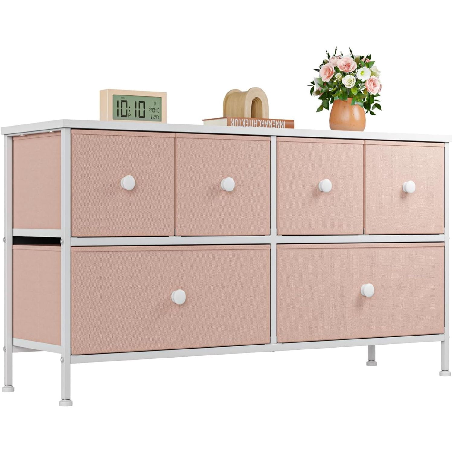 EnHomee Dresser for Bedroom with 6 Drawer Wide Dresser & Chests of ...