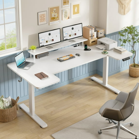 EnHomee Standing Desk, Adjustable Height Desks with Cable Management ...