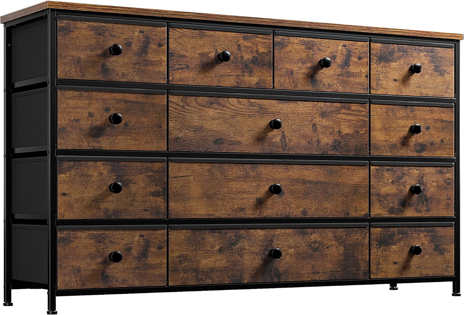 EnHomee TV Stand for 55" TV with 13 Drawers, Long Dresser TV Stand for ...