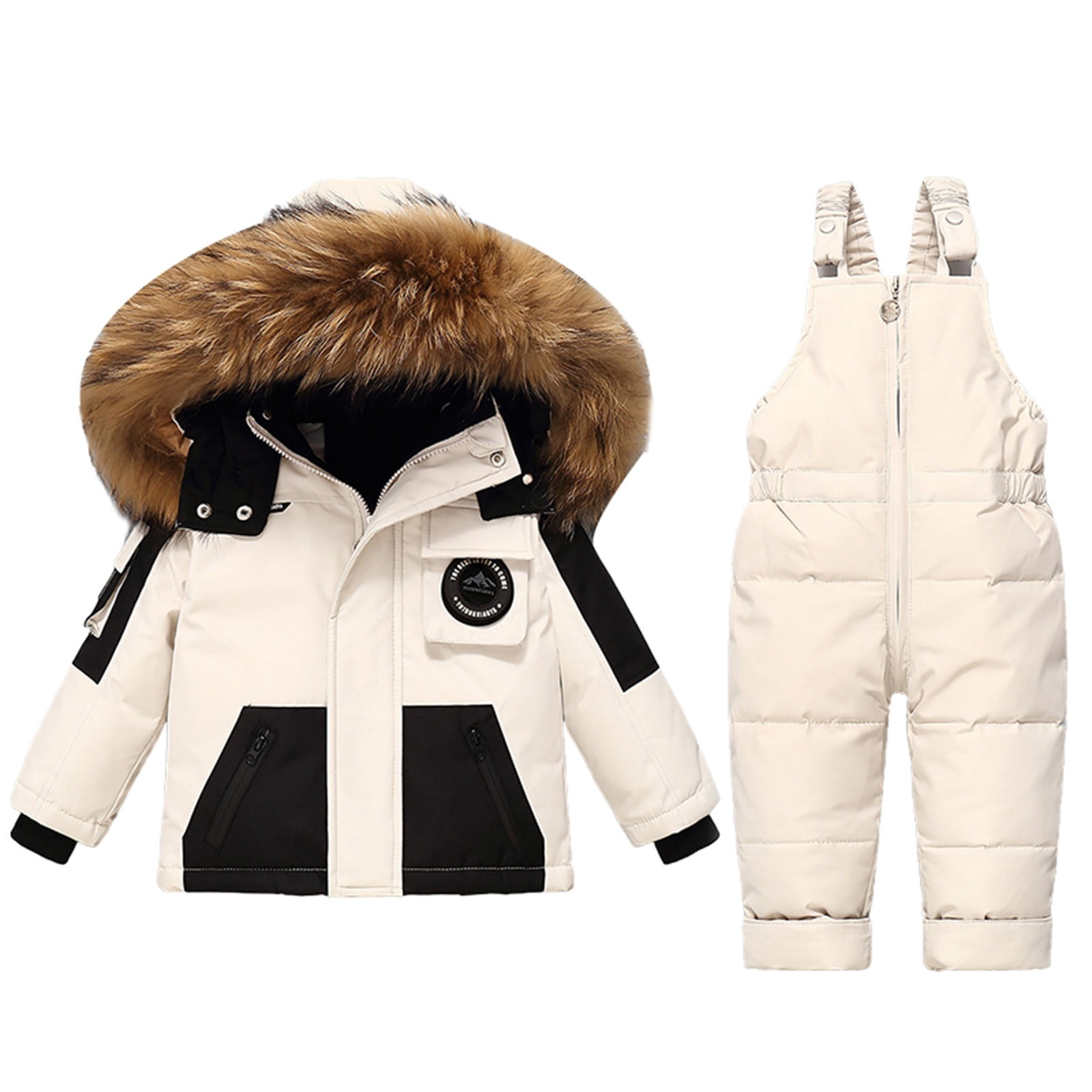 EnJoCho 2 Piece Snowsuit for Teen Girls Boys Sno𝗐board Set Sno𝗐 𝗕𝗶𝗯 ...