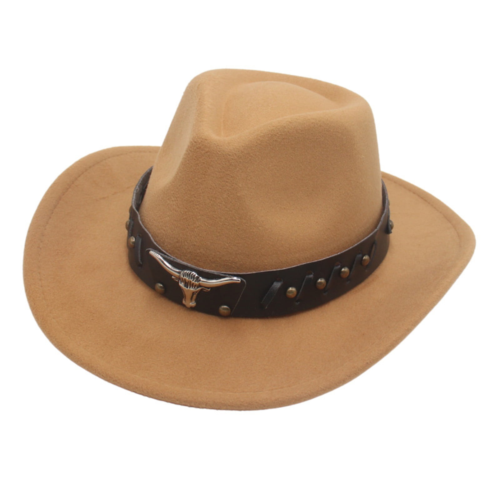 EnJoCho 2024 Summer Caps for Ladies Women Men Classic Wide Brim Western ...