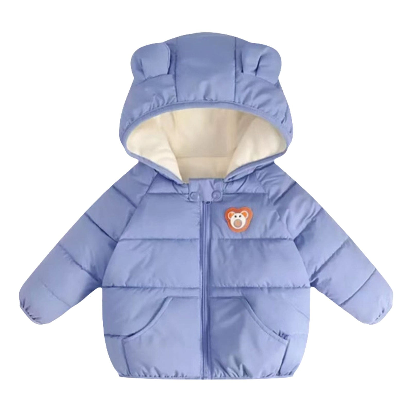 EnJoCho Baby Boy Girl Winter Fleec𝖾 Thick Thermal Warm Coats Pockets ...