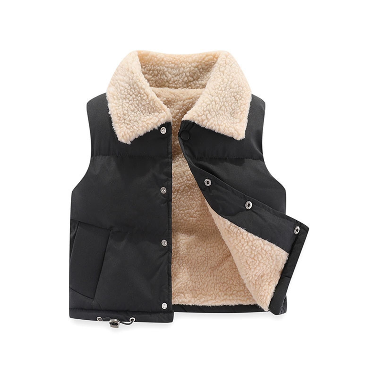 EnJoCho Baby Boys Girls Fleec𝖾 Vest Down Jacket Winter Fuzzy Thick ...