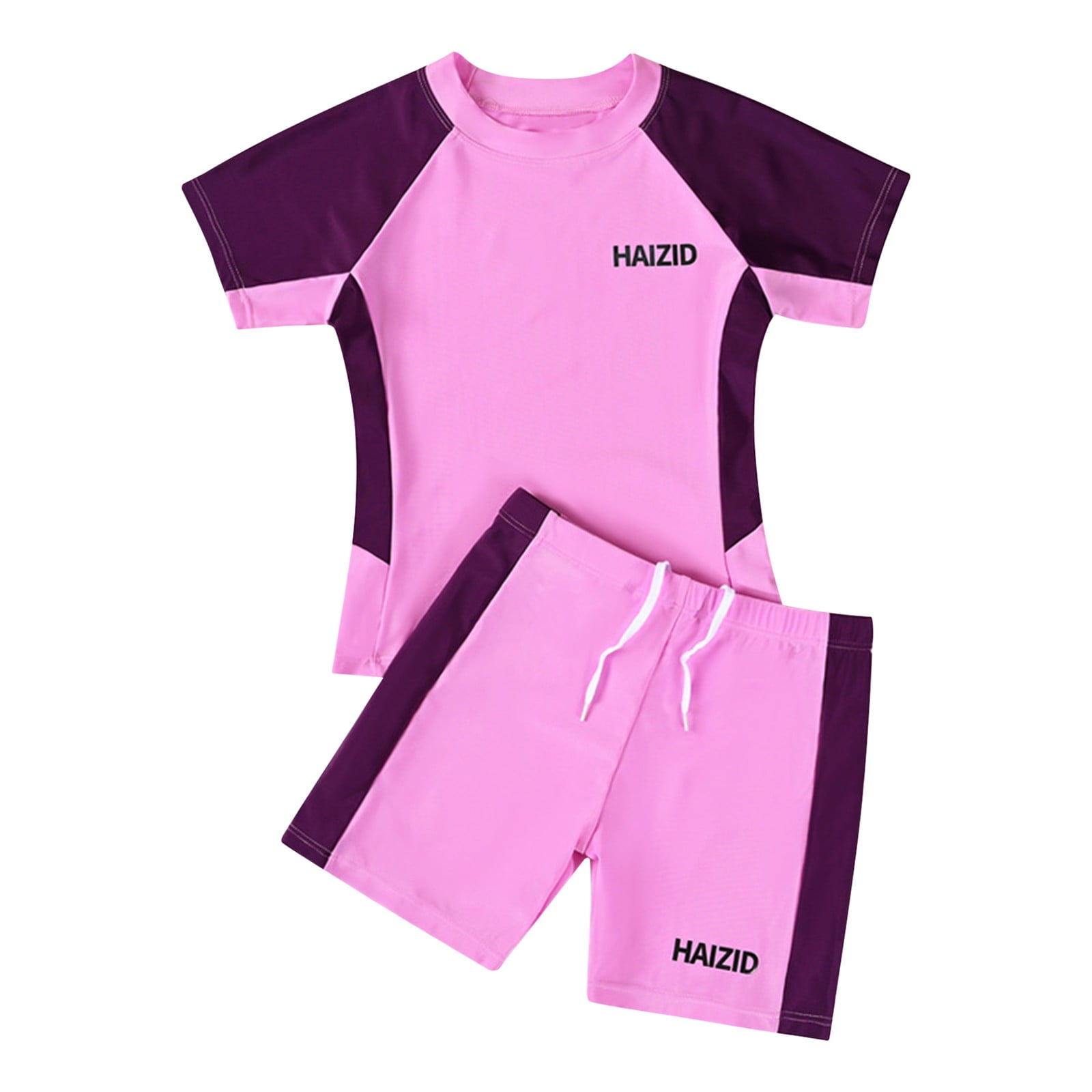 EnJoCho Baby Boys Rash Guard Swim Set Short Sleeve Bathing Suits Swim ...
