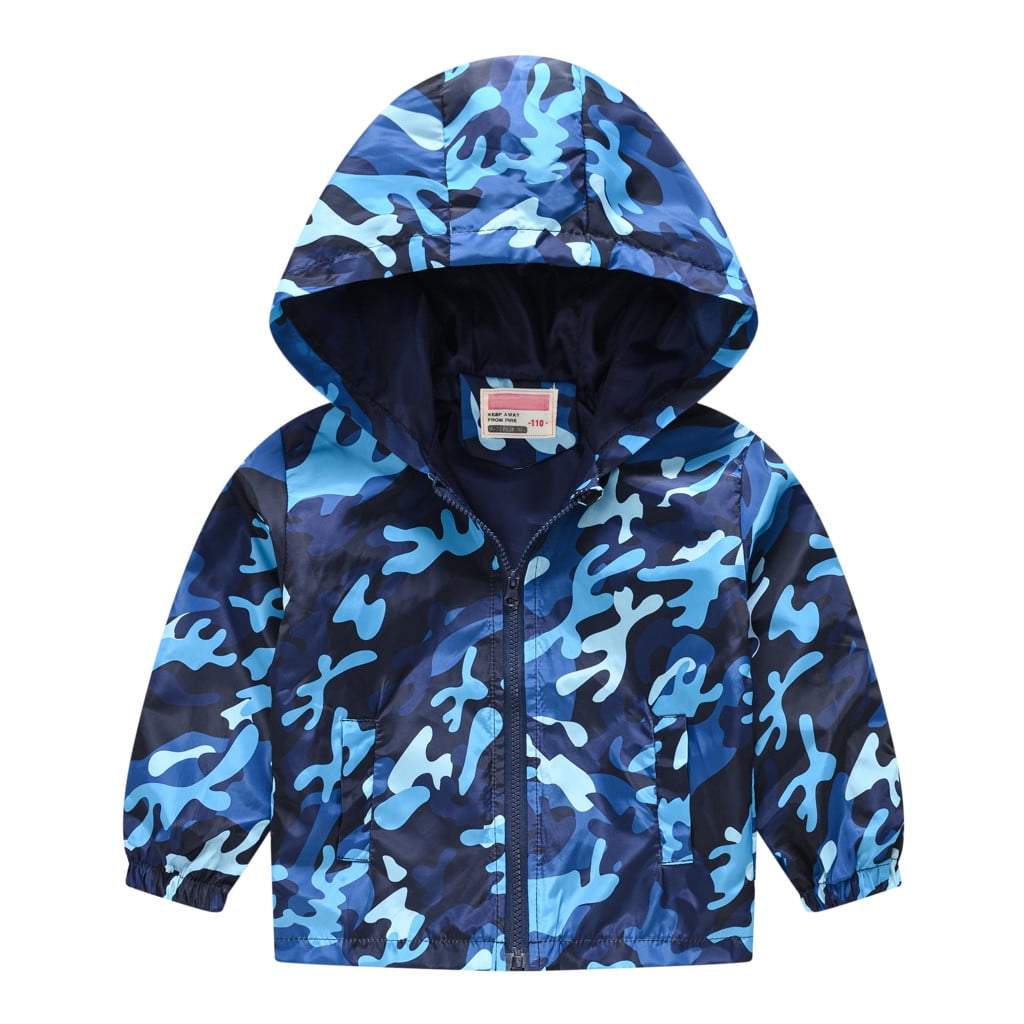 EnJoCho Baby Fashion Clothes Baby Zipper Autumn Boys Toddler Print Windproof Coat Hooded Jacket ...
