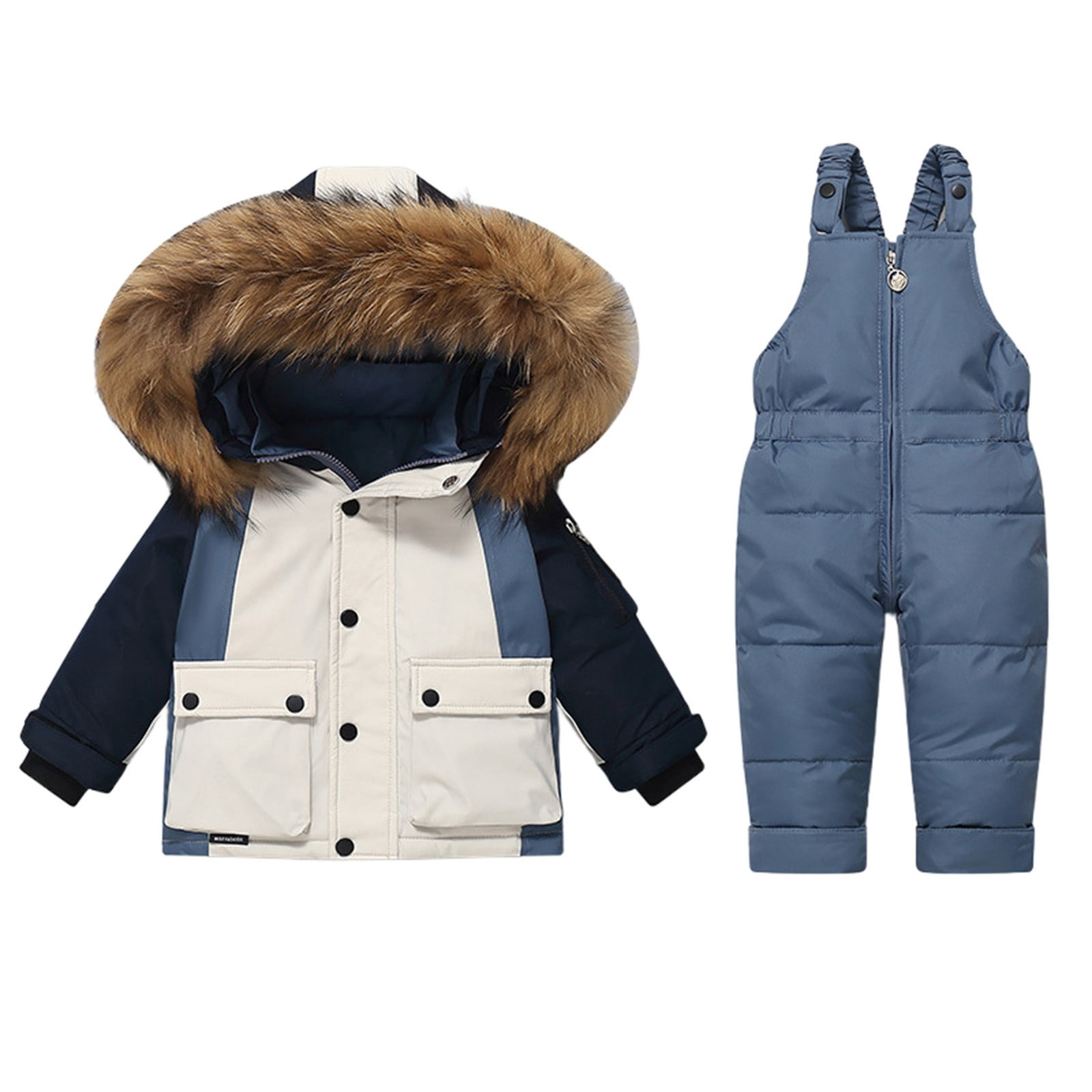 EnJoCho Baby Girls Boys Snowsuit, Baby Winter Clothes Toddler Kids ...