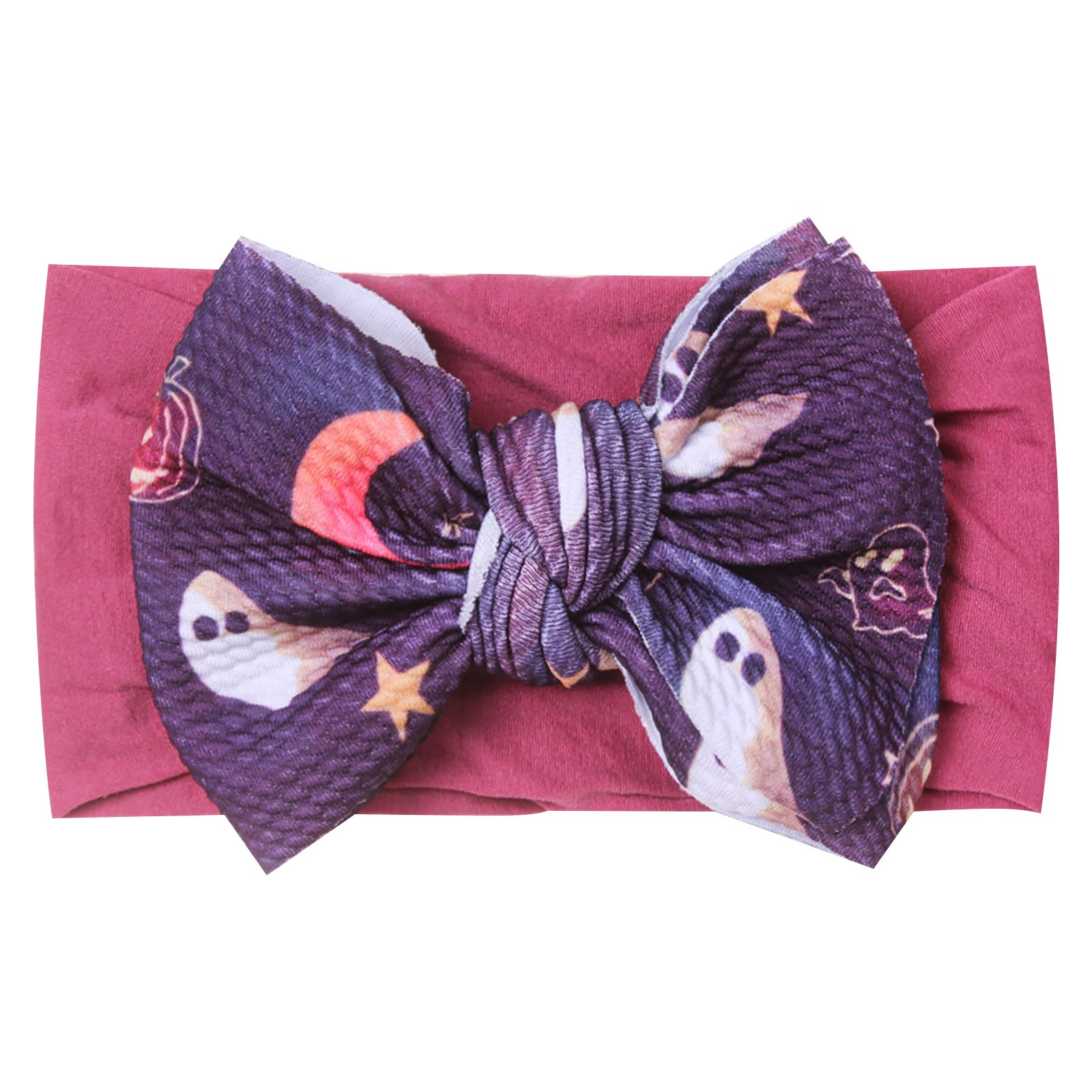 EnJoCho Halloween Baby Headband Pumpkin Print Hair Accessories Soft ...