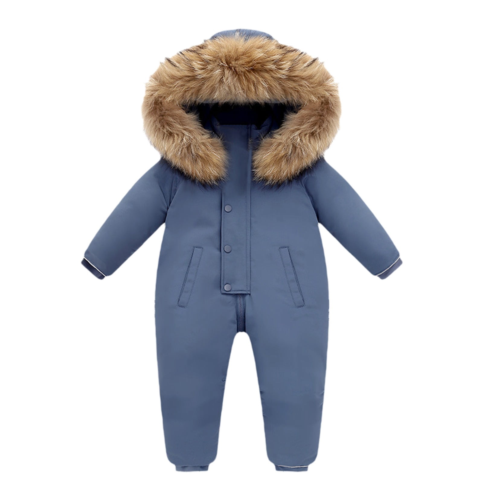 EnJoCho Baby Snowsuit Girl Boy Thermal Thick Warm Hooded Coat Pockets ...