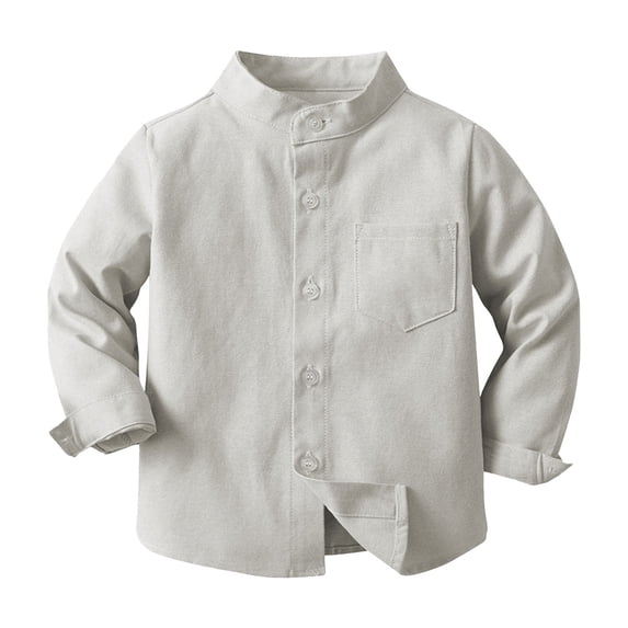 EnJoCho Boys Button Down Shirt Short Sleeve Toddler Boys Button Up ...