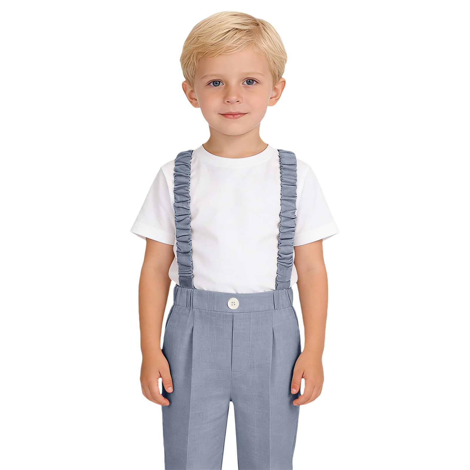 EnJoCho Boys Dress Pants Solid Color Slim Fit Kids Formal Trousers ...