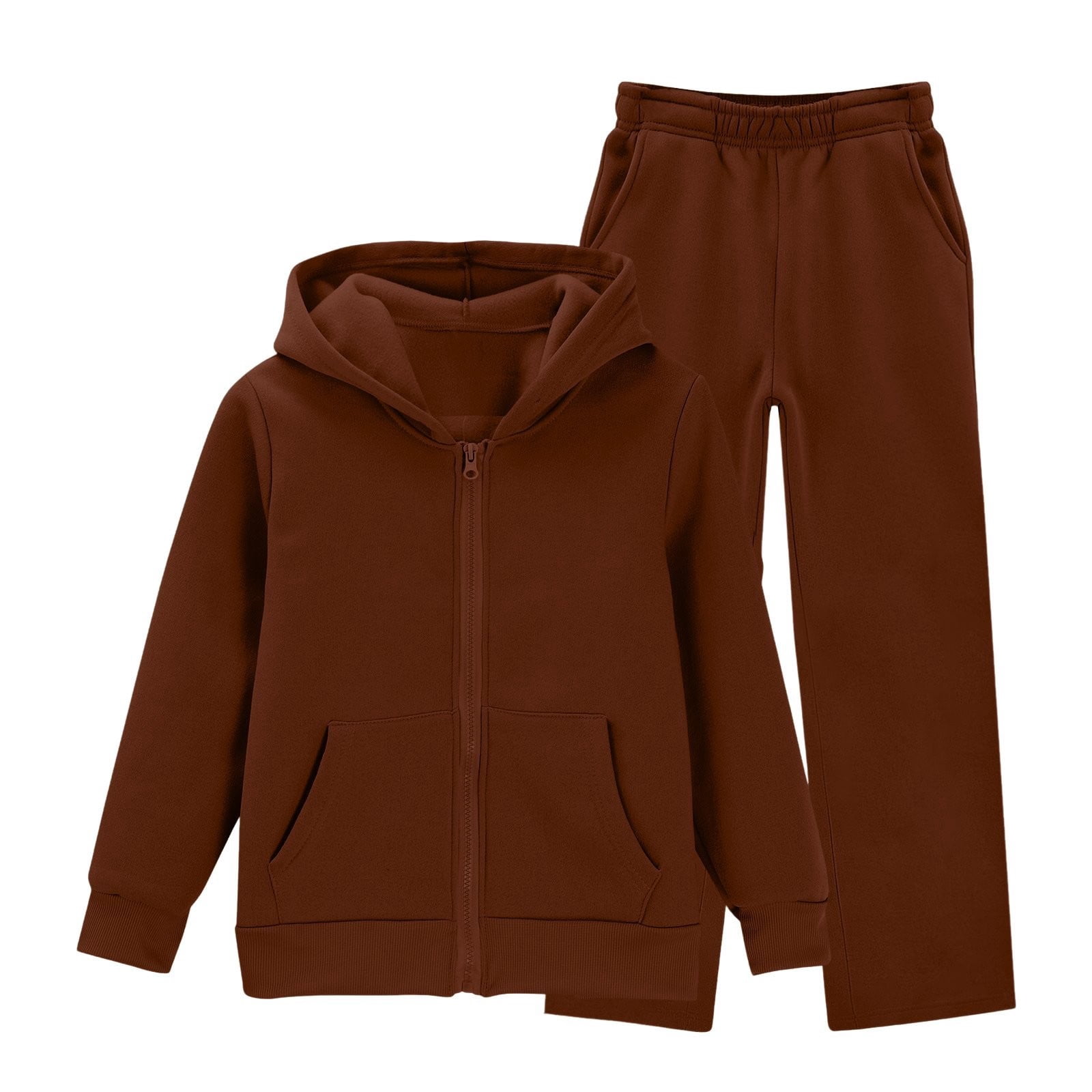 EnJoCho Boys Girls 2 Piece Sweatsuit Set Soft Fleec𝖾 Full Zip Hoodie ...