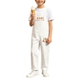EnJoCho Boys Girls Cute Letter Overalls Teen Bib Pockets Wide Leg ...