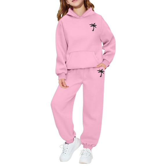 EnJoCho Boys Girls Dance Sweatsuits 2 Piece Hoodie Sweatshirt Track ...