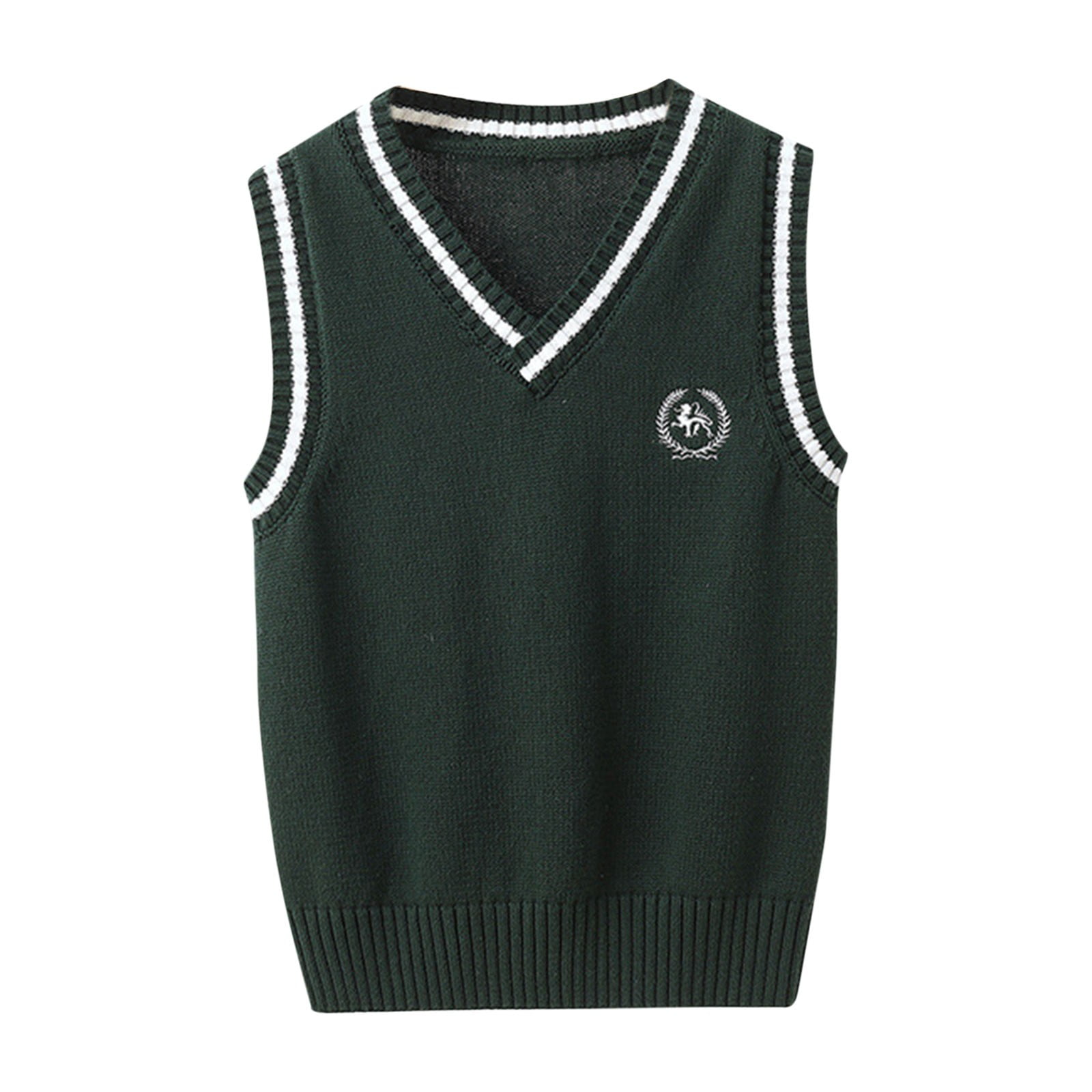 EnJoCho Boys Girls Sweater Vest Cable Knit Toddler Kid Unifor𝗆 Vest Boy ...