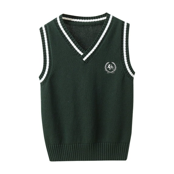 EnJoCho Boys Girls Sweater Vest Cable Knit Toddler Kid Unifor𝗆 Vest Boy ...