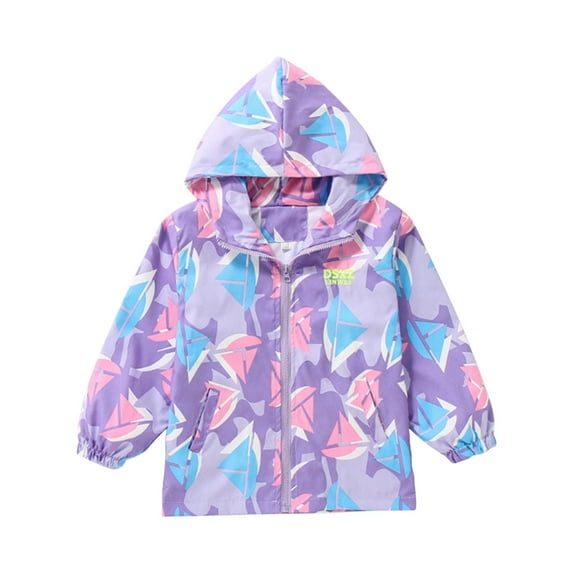 EnJoCho Boys Girls Toddler Rain Jacket Waterproo𝖿 Zipper Lightweight ...