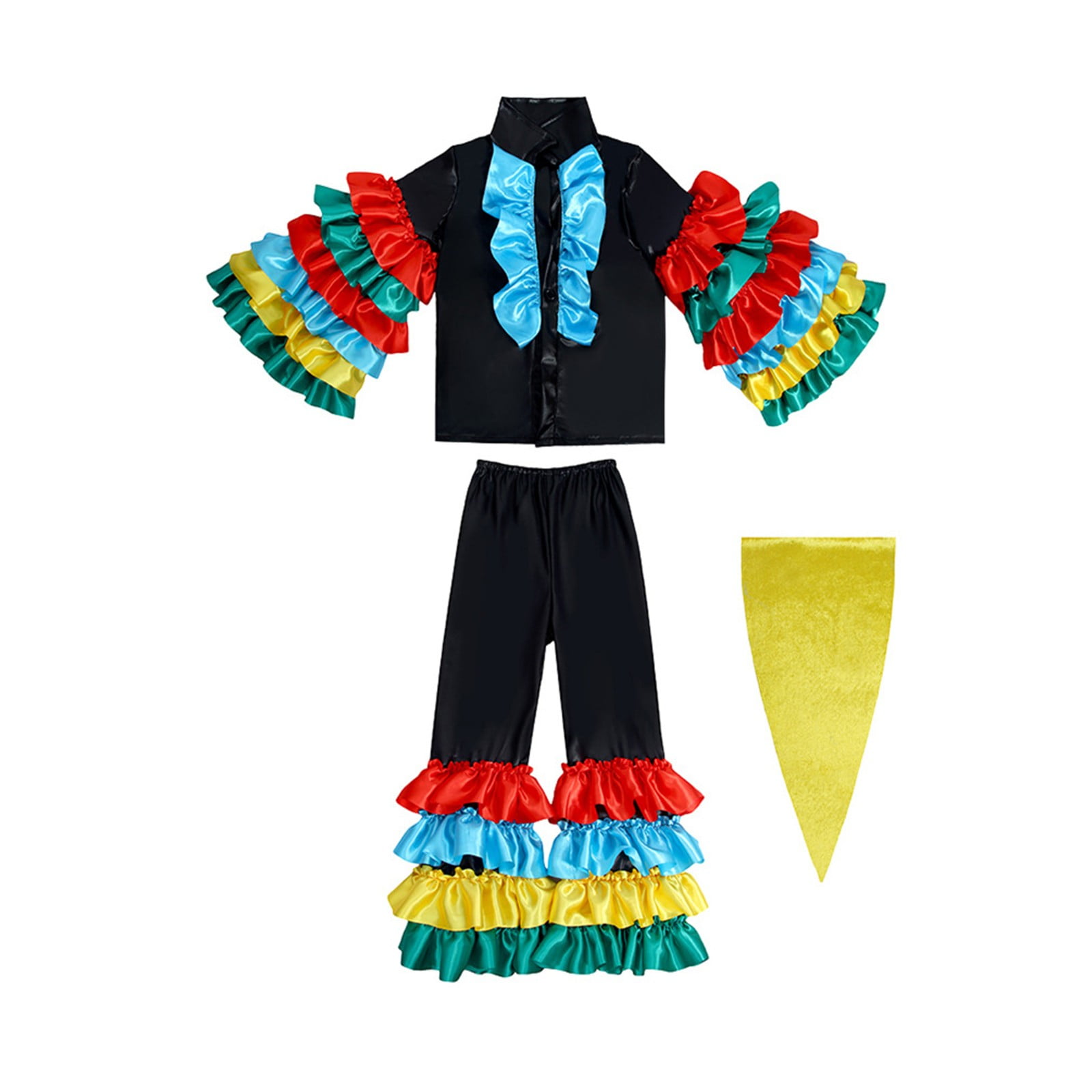 EnJoCho Boys Matado𝗋 Dance Costum𝖾 Set 3 Piece Shirt with Ruffles Bell ...