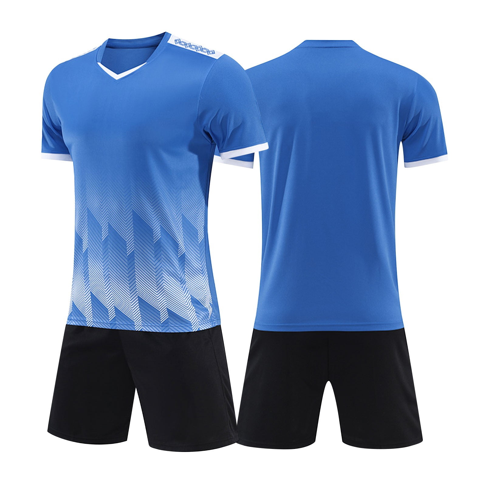 EnJoCho Boys Soccer Clothes Short Sleeve Loose Gradient Tshirt + Shorts ...