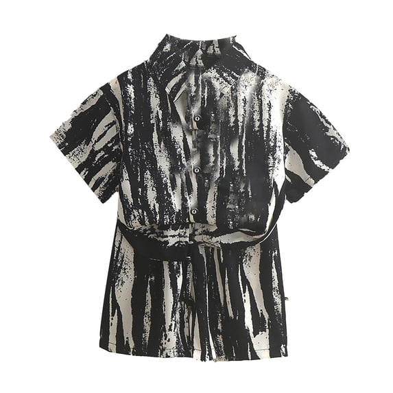 EnJoCho Boys Summer Outfits 2 Piece Set Toddler Short Sleeve Button ...