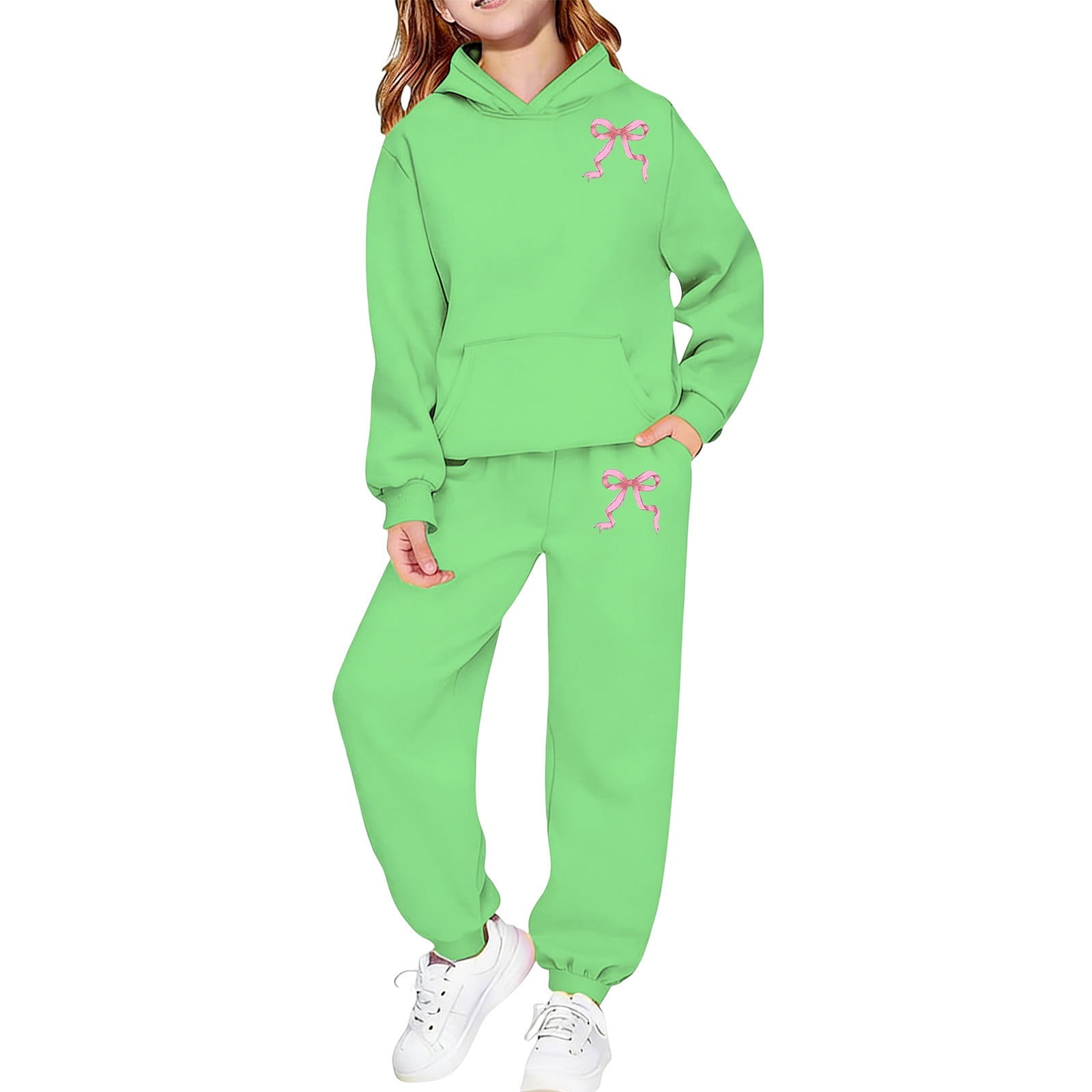 EnJoCho Children Kids Daily Printed Outfits Sweatshirt Pants Sets ...