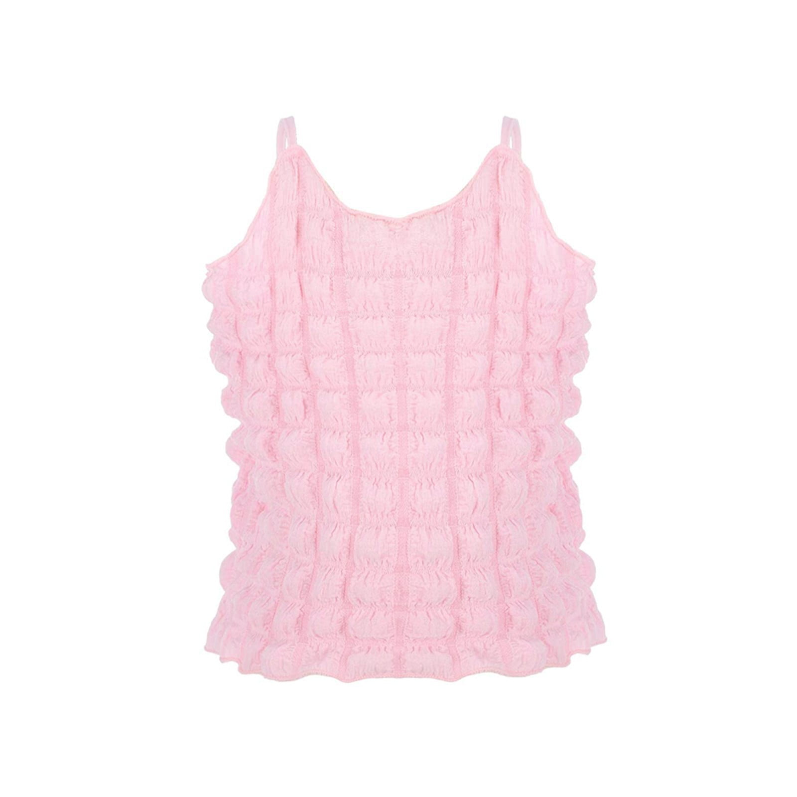 EnJoCho Children's Solid Tops Summer Tank Top for Girls Cotton Blend ...