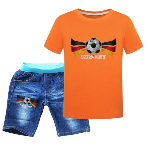 EnJoCho Children's Sportswear T Shirt + Trousers Short Sleeve + Jeans ...