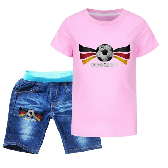 EnJoCho Children's Sportswear T Shirt + Trousers Short Sleeve + Jeans ...