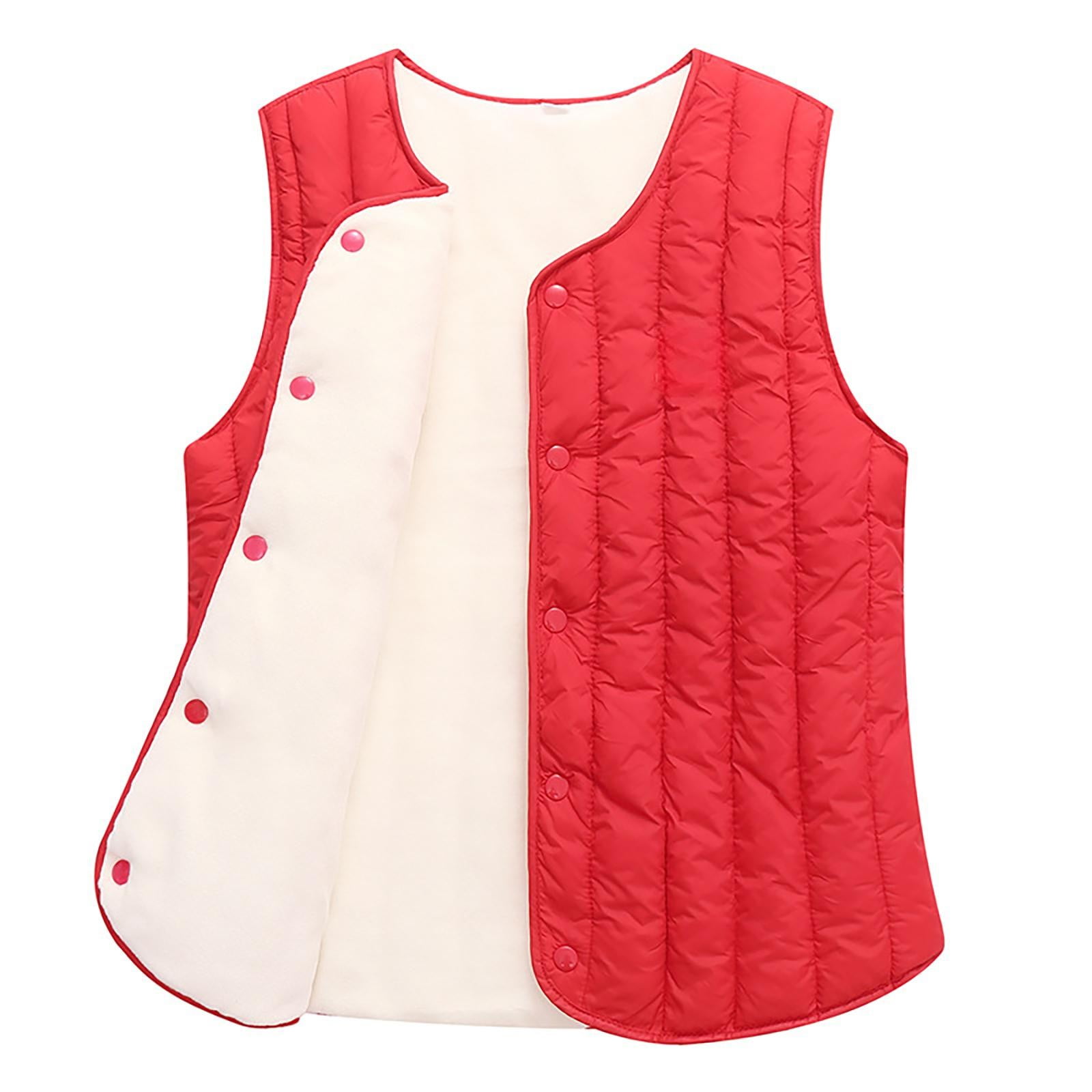 EnJoCho Childrens Cotton Vest Plus Velvet Winter New Letter Boys Girls ...