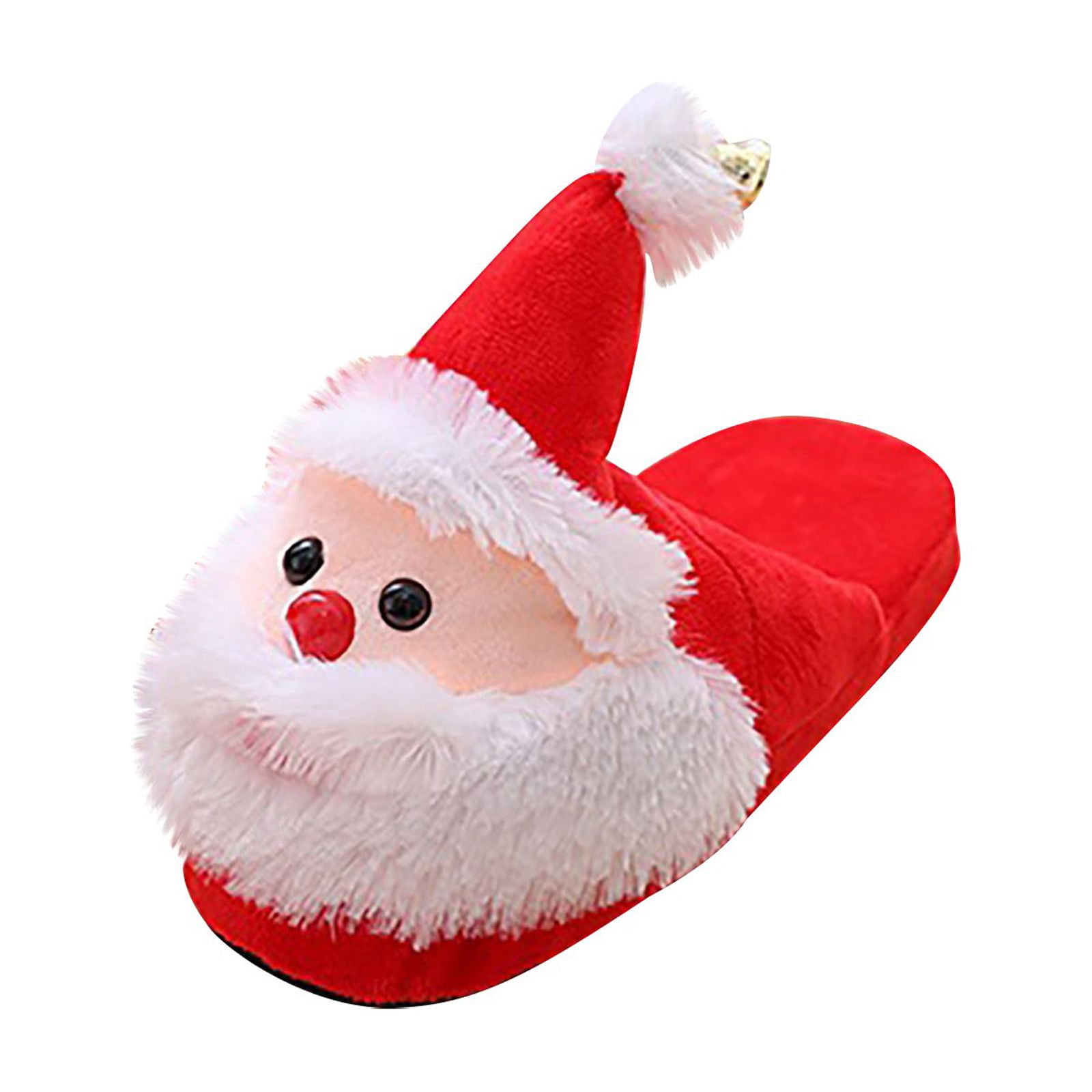 EnJoCho Clearance Santa Slippers for Women Christmas Slippers Holiday ...
