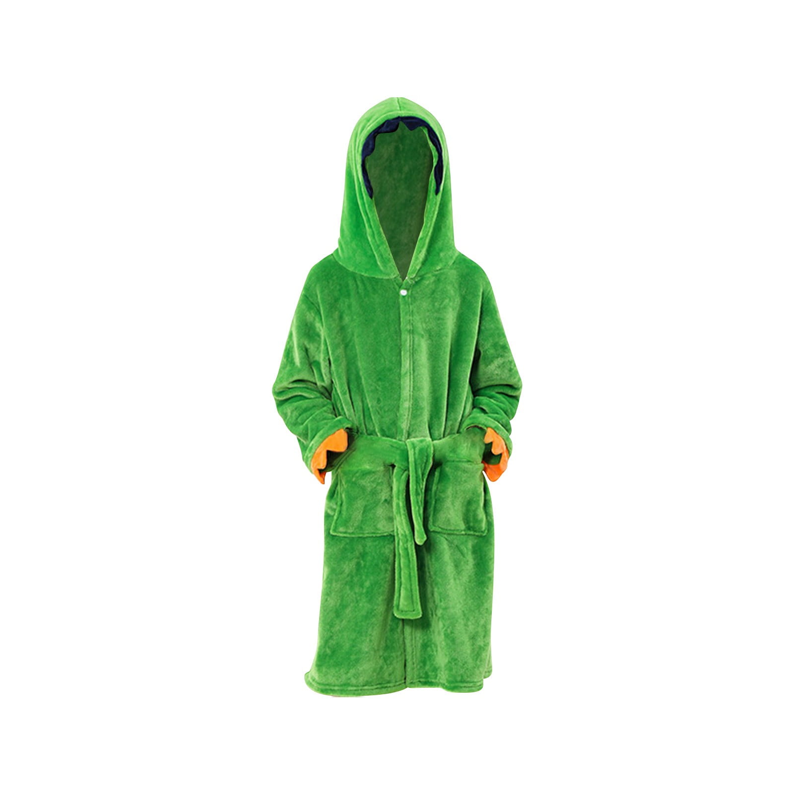 EnJoCho Clearence Dinosaur Hooded Plush Robe for Kids - Ultra-Soft ...