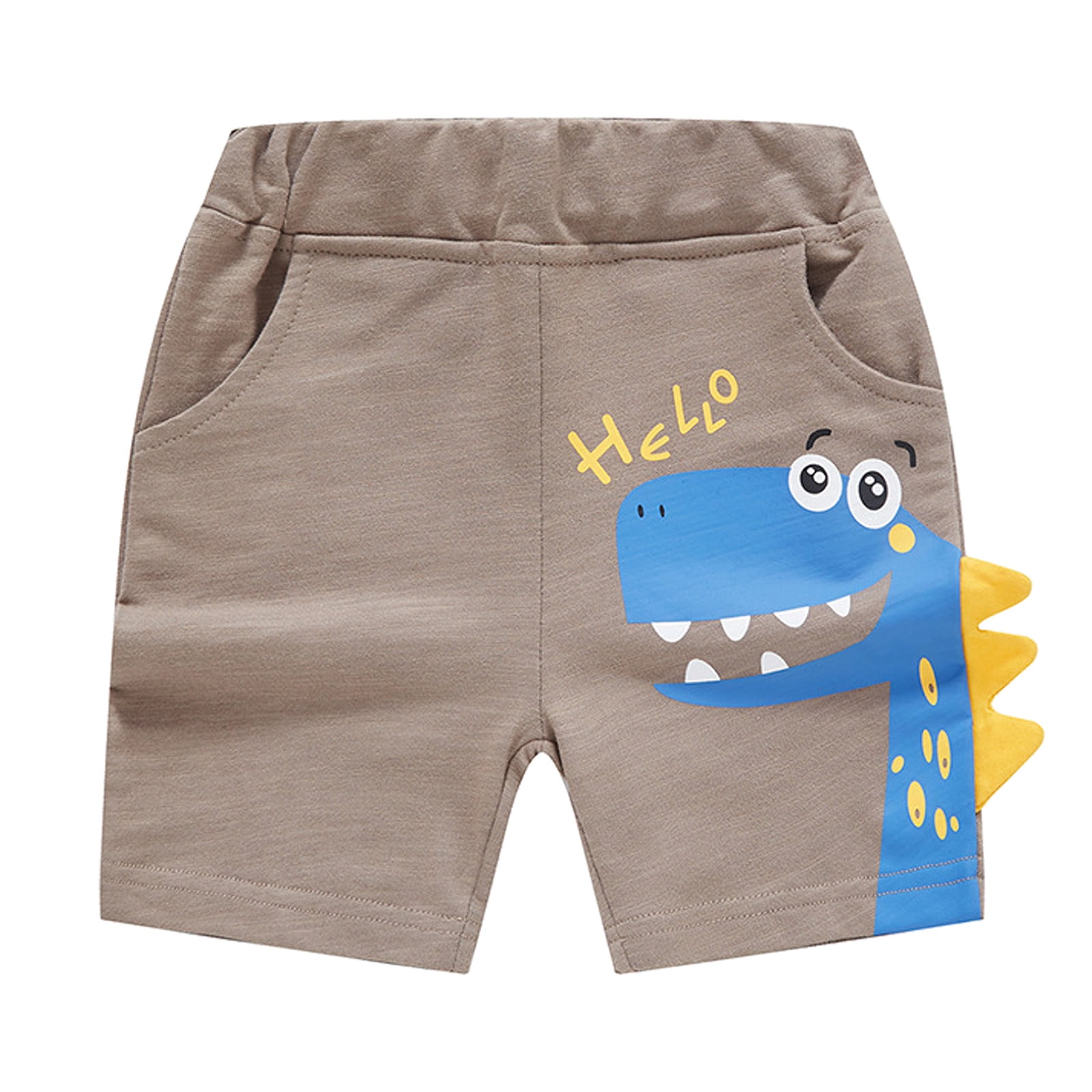 EnJoCho Clearence Dinosaur Print Cargo Shorts - Stretchable Kids ...