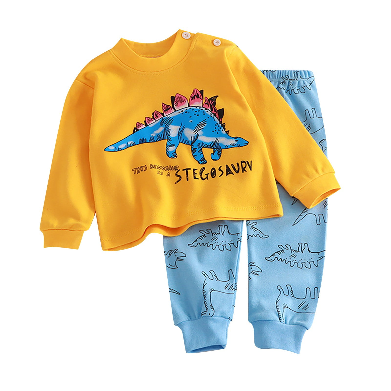 EnJoCho Clearence Kids Girls Boys Dinosaur Pajama Set - Sleepwear Cartoon Print Homewear for ...